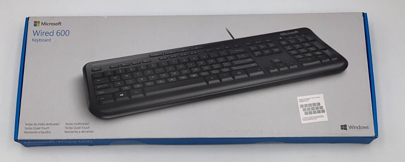 Microsoft Wired 600 Keyboard - Black - International Edition | 2nd Hand ...